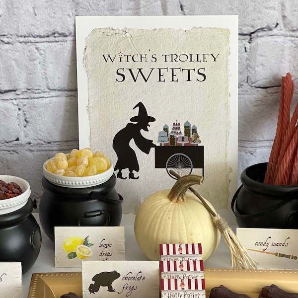 Sweets Trolley Sign - Etsy