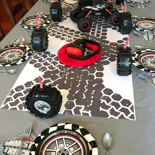 DIY Monster Truck Party Decor Monster Truck Birthday Table - Etsy