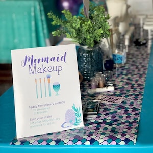 Mermaid Party Signs Bundle, Mermaid Party Activities, Little Mermaid ...