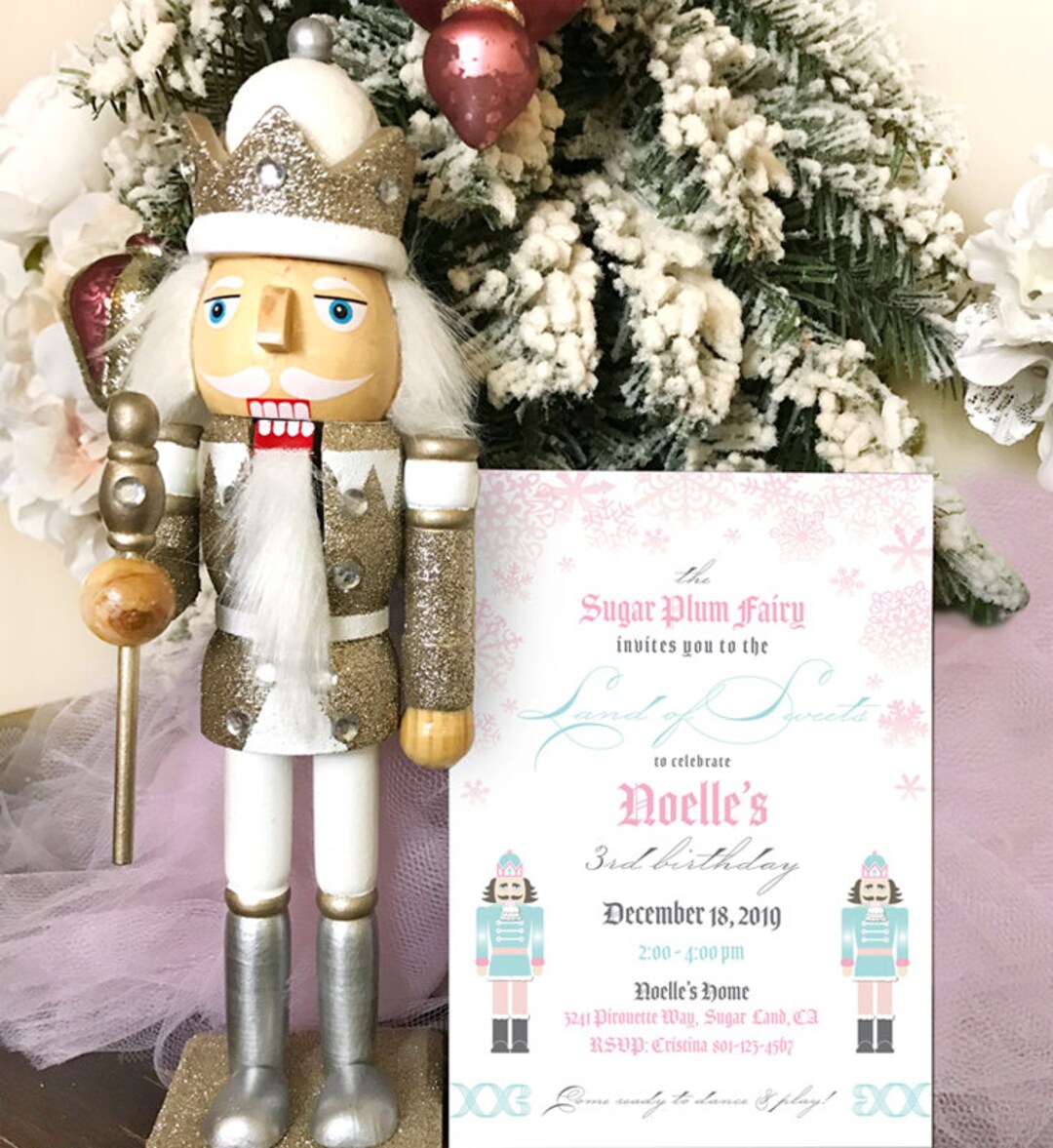 Nutcracker Ballet Party Invitation | Ballet Birthday Party Invite ...