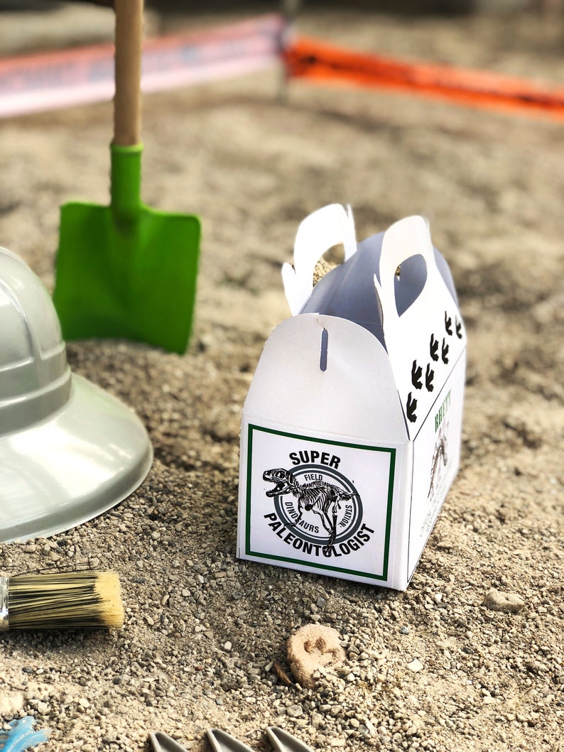 Dinosaur Party Activity, Prehistoric Dino Dig Site Labels ...
