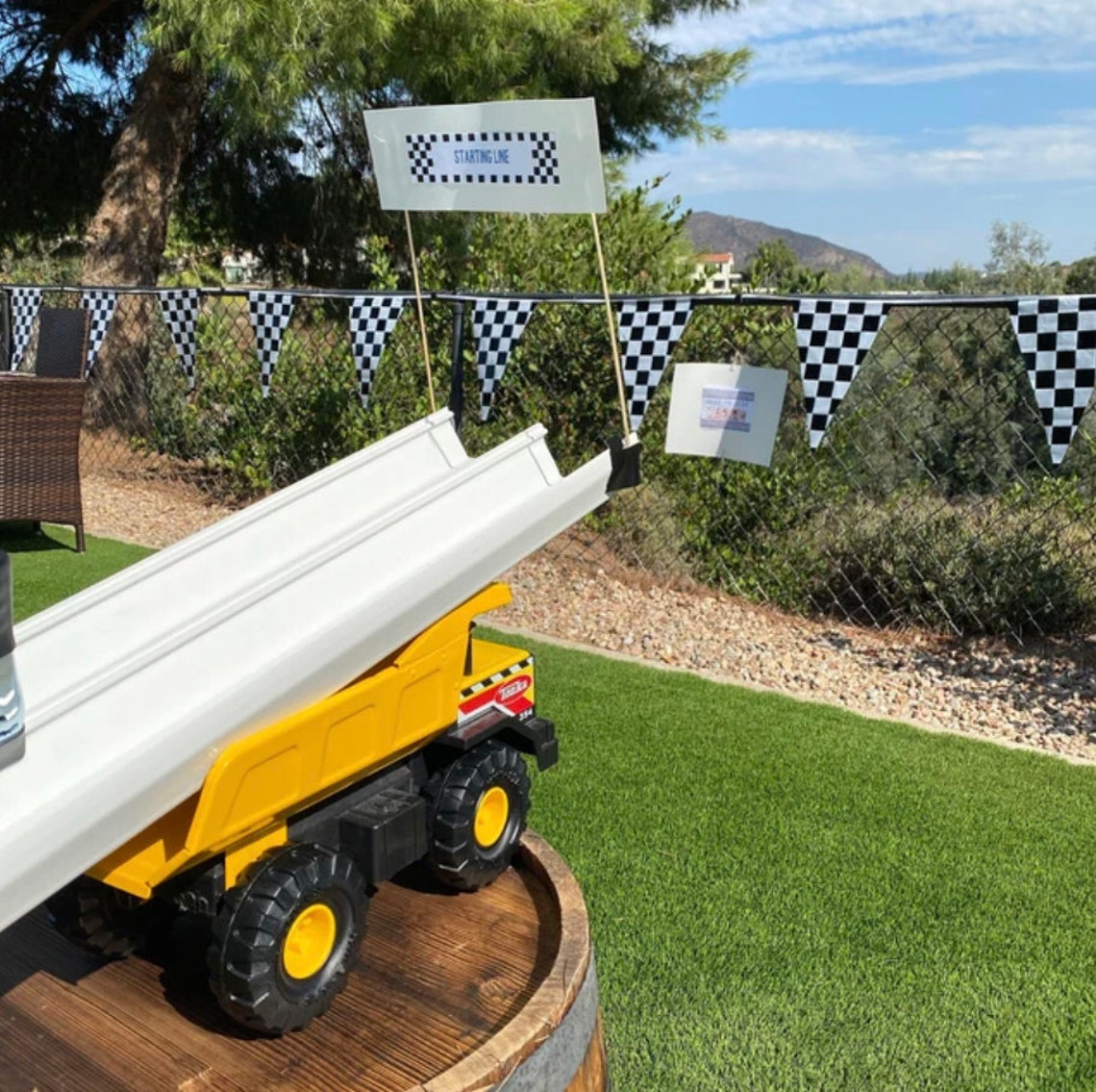 Race Car Party Signs | Starting & Finish Line Signs | Monster Truck ...