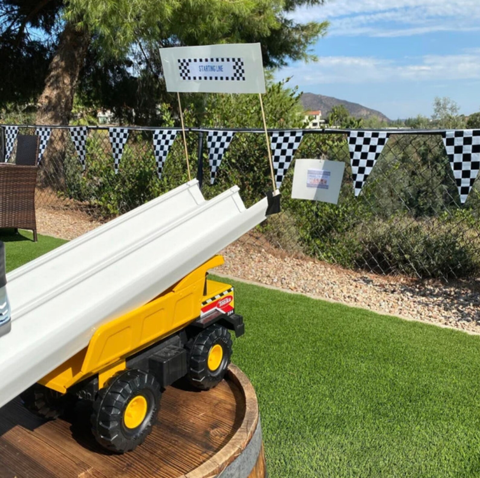 Race Car Party Signs | Starting & Finish Line Signs | Monster Truck ...
