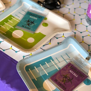 Mad Scientist ID Badges, Scientist Name Tag, Mad Science Party ...