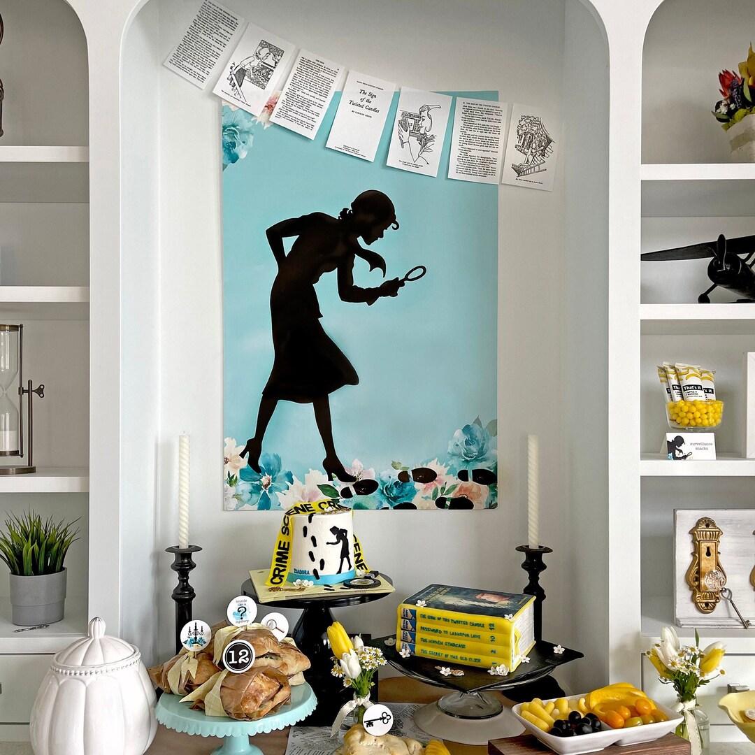 Nancy Drew Detective Backdrop Poster, Nancy Drew Backdrop, Detective ...