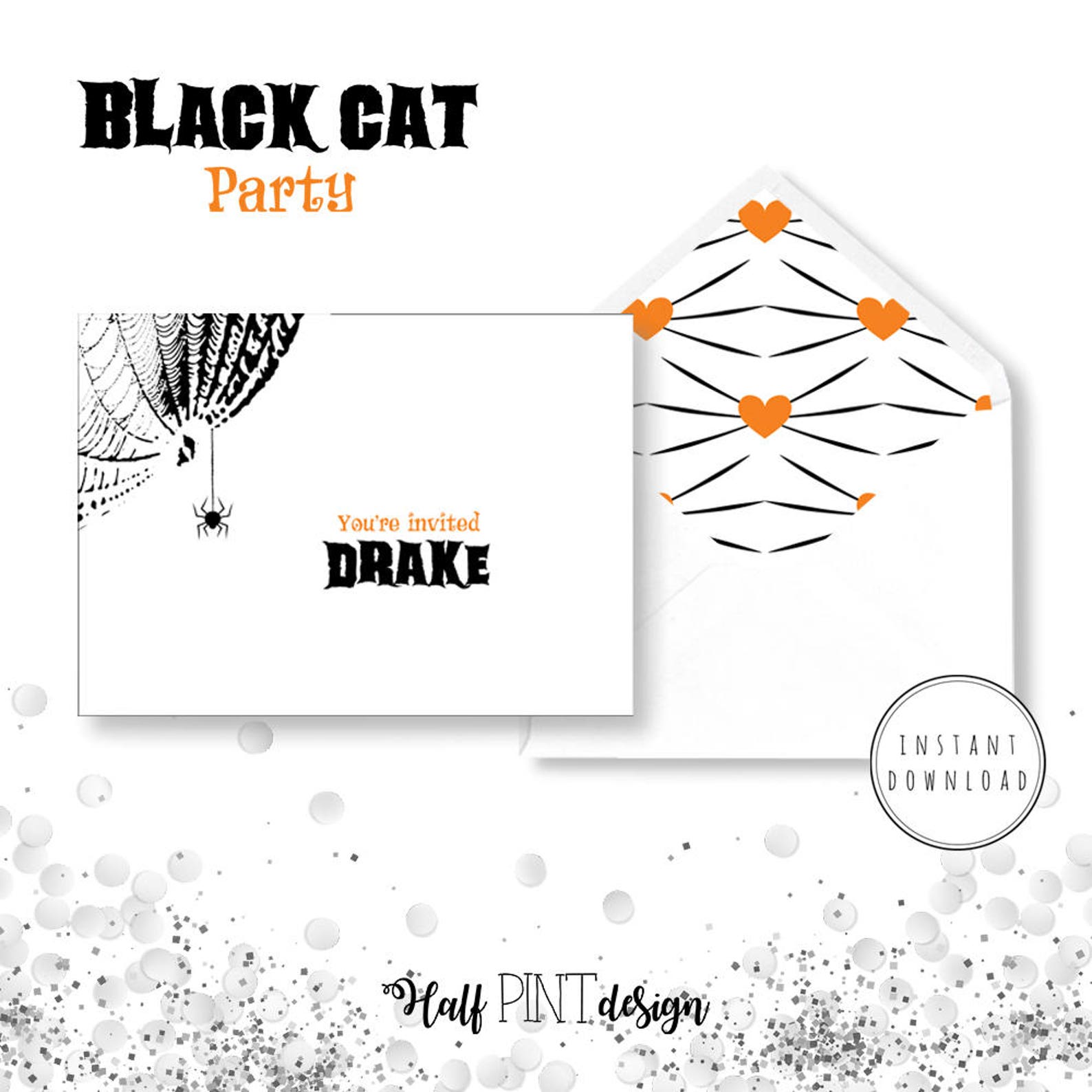 VALUE BUNDLE: Black Cat Halloween Party Decor, Kids Halloween Party ...