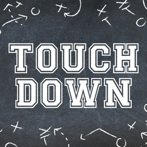 Touchdown Football Backdrop, Big Game Party, End of Season Celebration ...