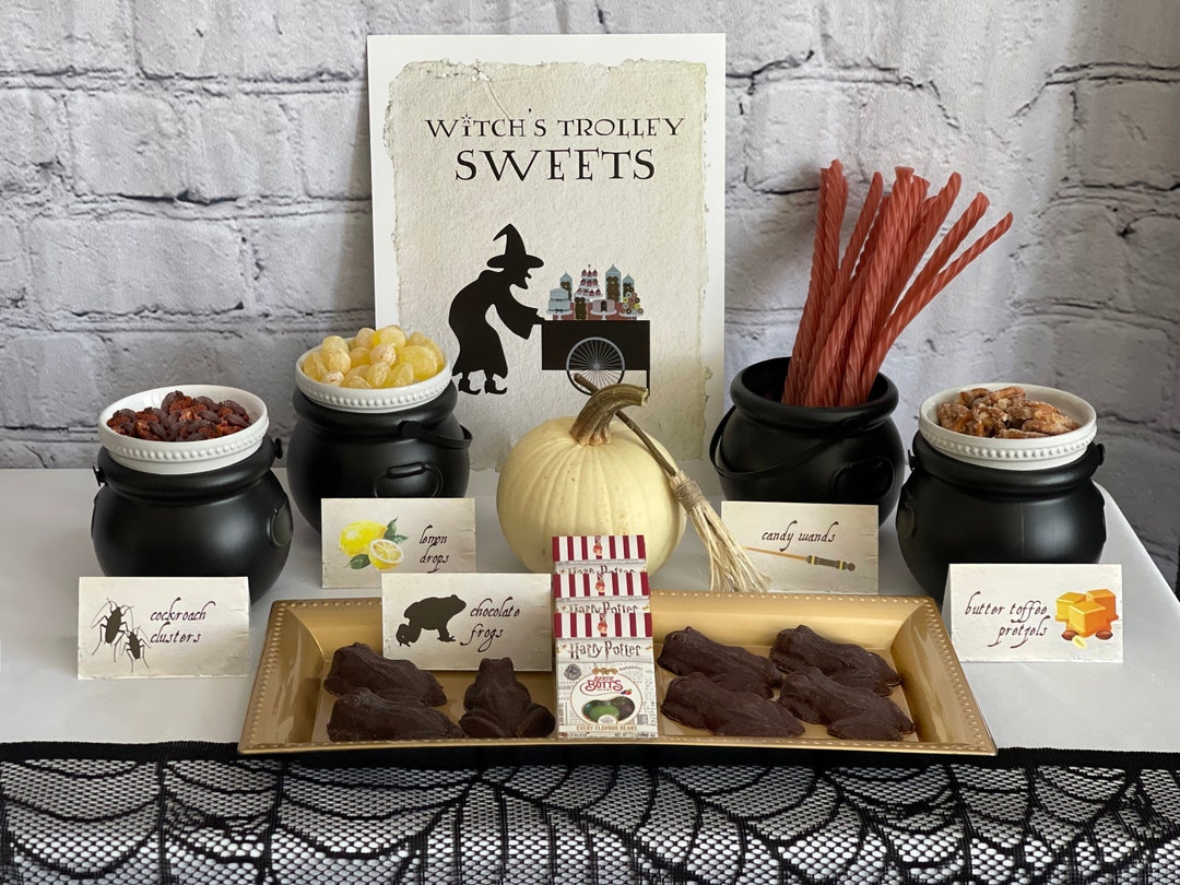 Wizarding Birthday Party Trolley Sweets, Trolley Witch, Hogwarts ...