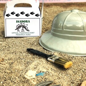 Dinosaur Party Activity, Prehistoric Dino Dig Site Labels ...