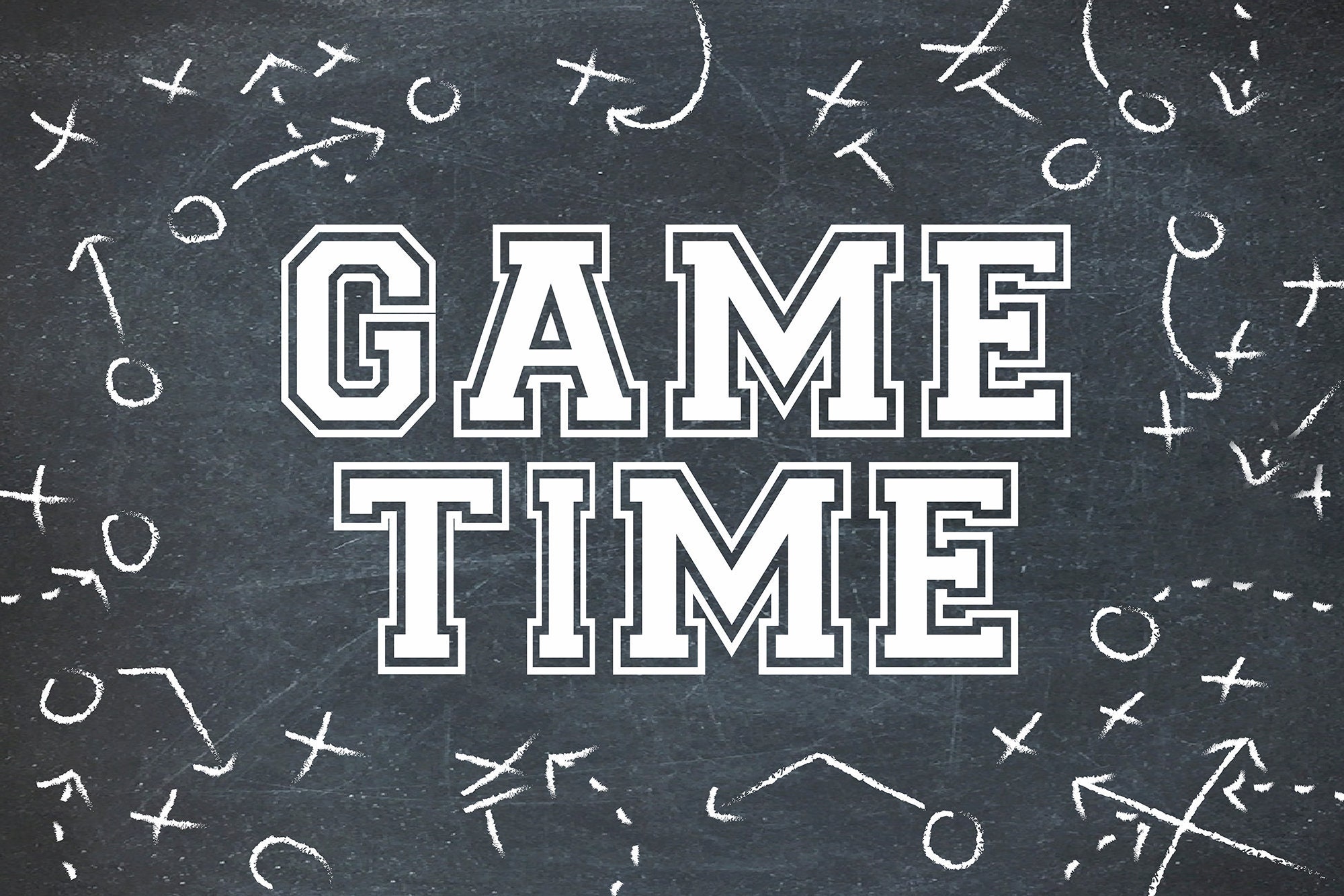 Football Party Backdrop Game Time, Big Game Party, Super Bowl Party ...