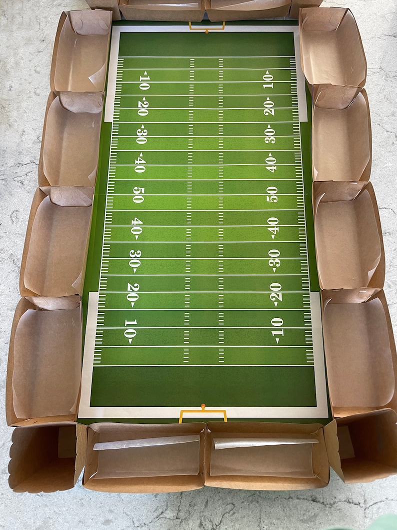 Football Party Printable Super Bowl Party Table Decor - Etsy