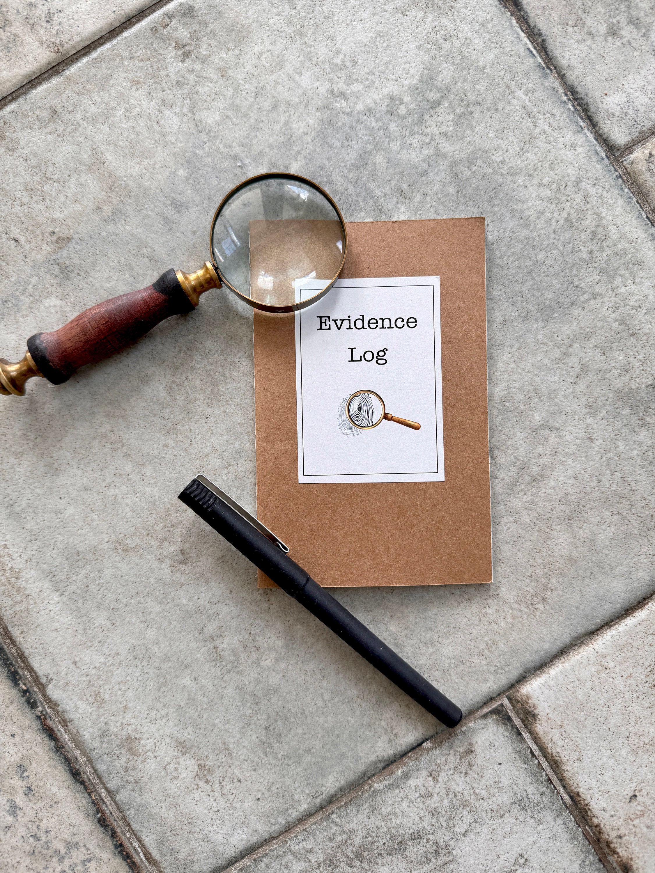 Detective Party Scavenger Hunt Cards, Decoder Wheel Detective Tags ...