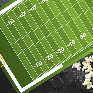 Football Party Printable | Super Bowl Party Table Decor | Football ...