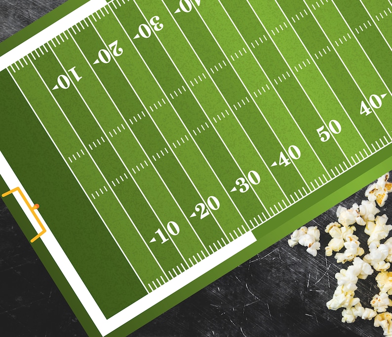 Football Party Printable Super Bowl Party Table Decor - Etsy