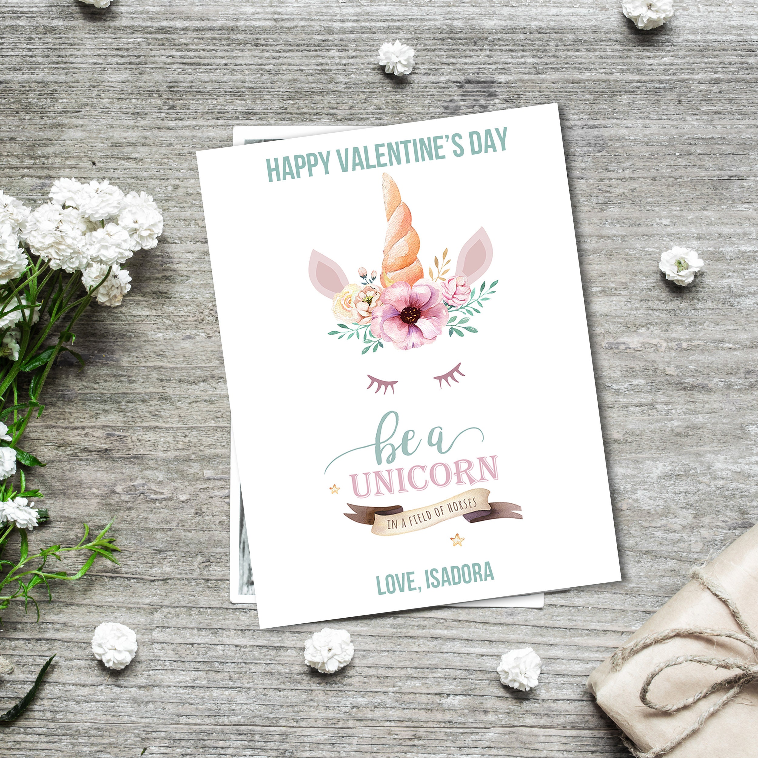 Unicorn Valentine Cards Printable Classroom Valentine's - Etsy