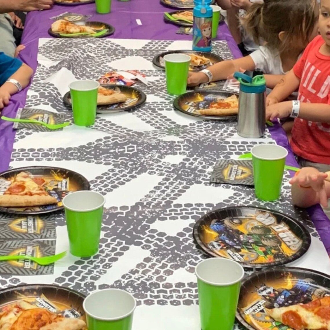 DIY Tire Tracks Table Runner Dirt Bike Party Monster Truck - Etsy