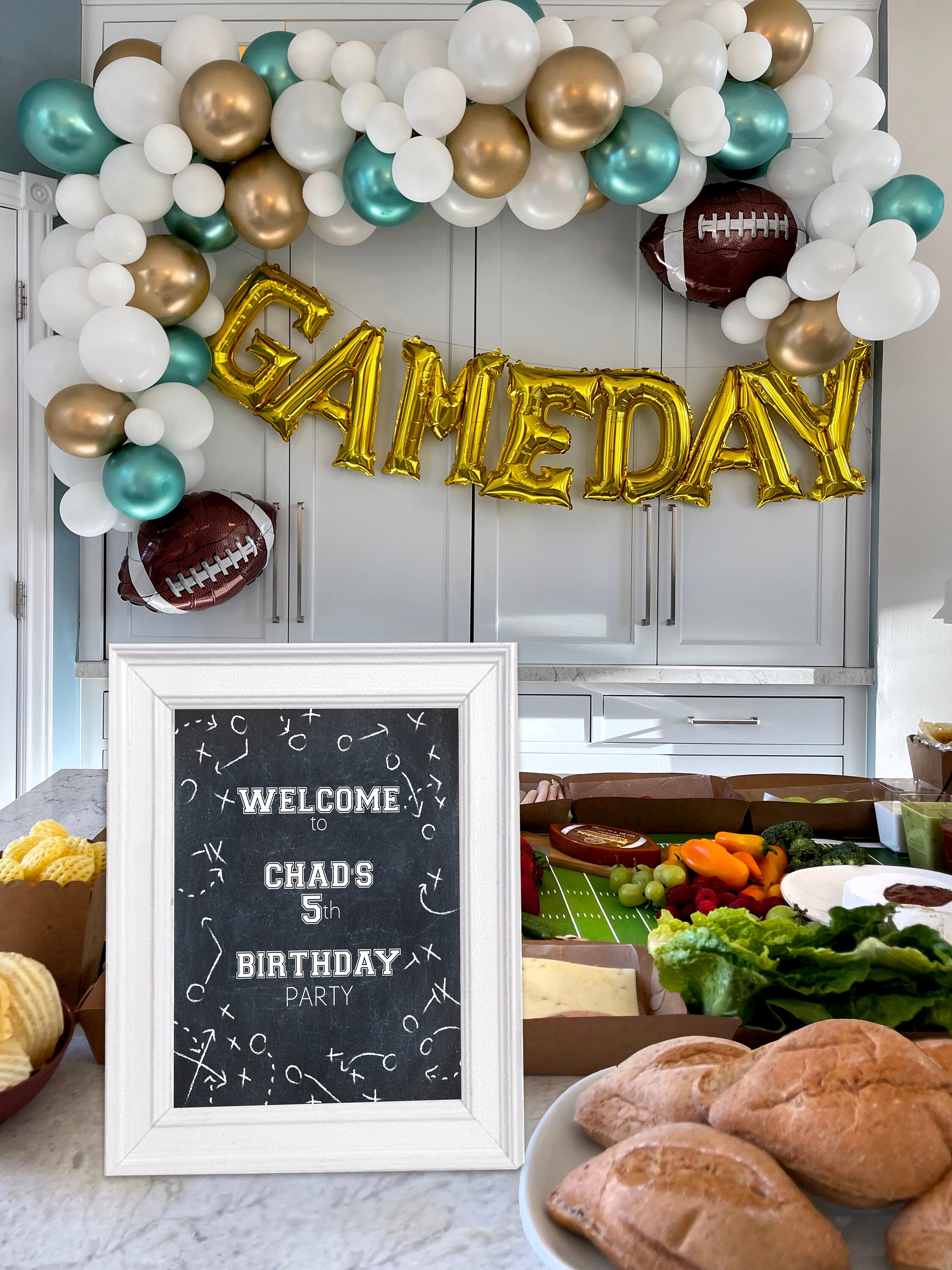Football Party Welcome Sign 11x14 Football Decor Super Bowl - Etsy