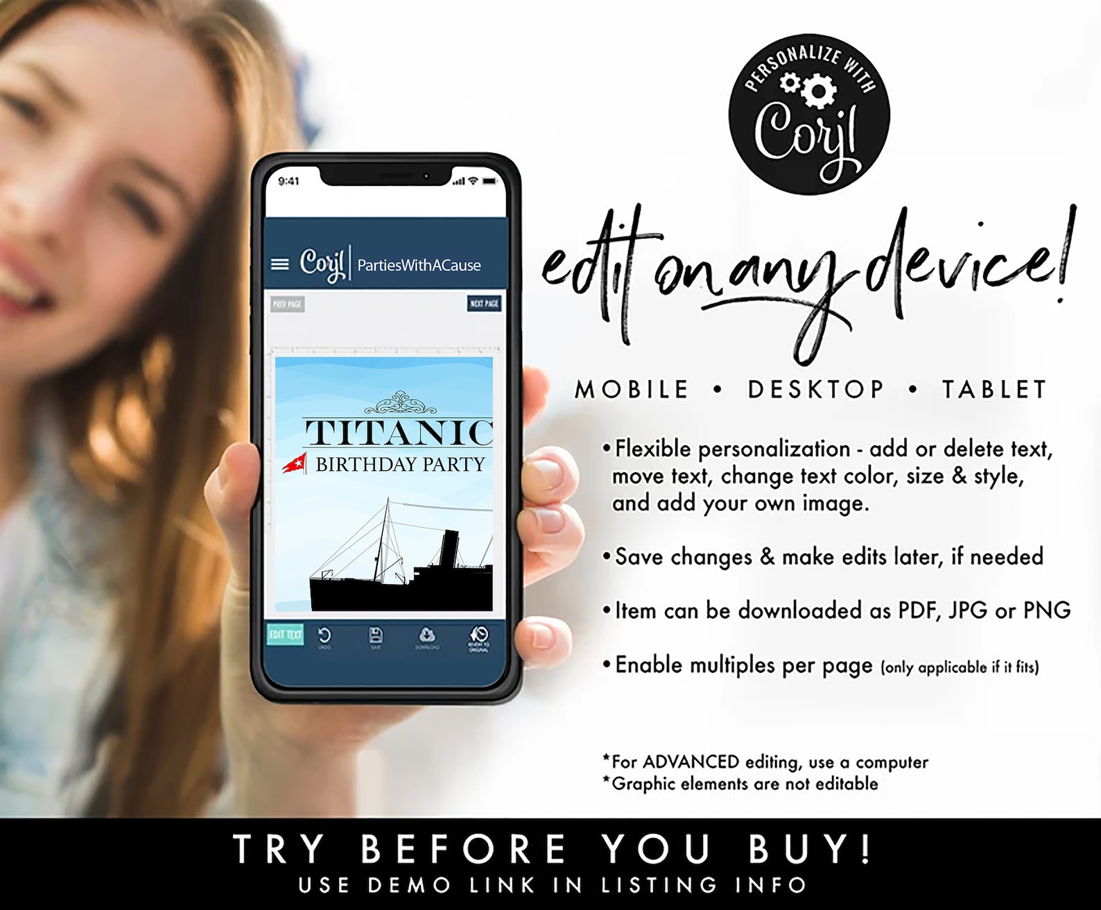 Titanic Birthday Backdrop Poster 20x30 Birthday Cruise | Etsy