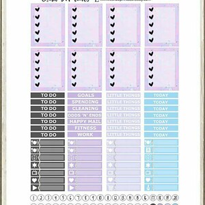 Hologlam School Printable Planner Stickers/weekly Kit/for Use With Erin ...