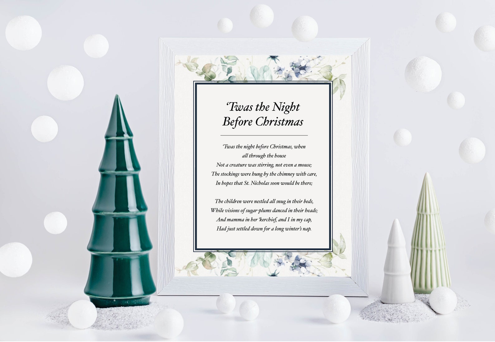 5 Christmas Printable, Twas the Night Before Christmas Printable ...