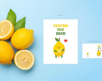 Stampin' Up-lemon Fun Fold Card With the Greeting "you're the Best Kind ...