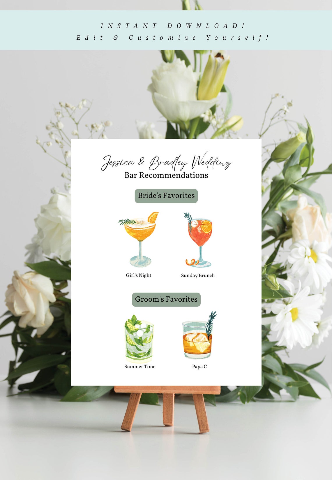 Wedding Bundle Download Instant Editable Download, DIY Wedding ...