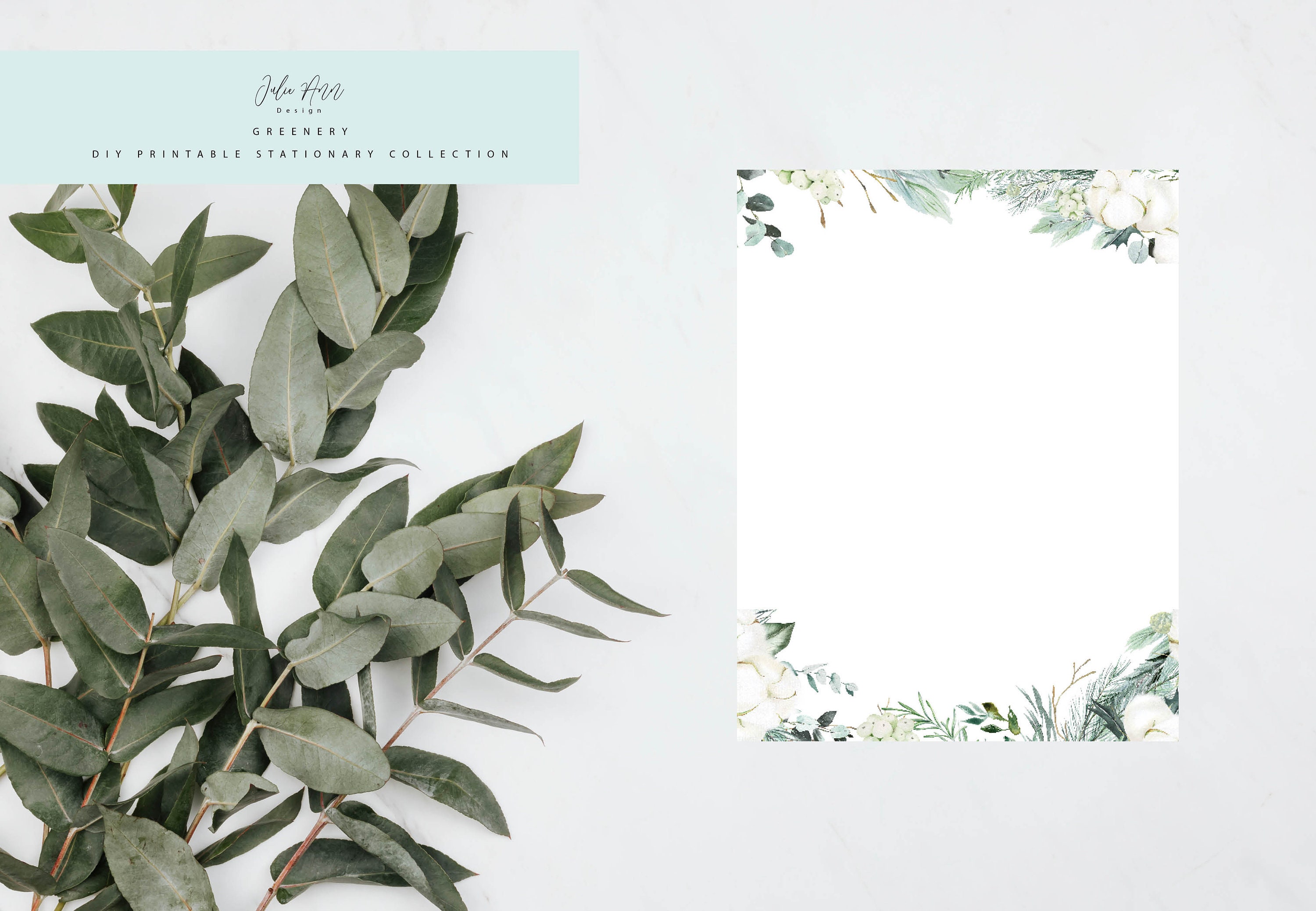 DIY Printable Blank Stationary - Etsy