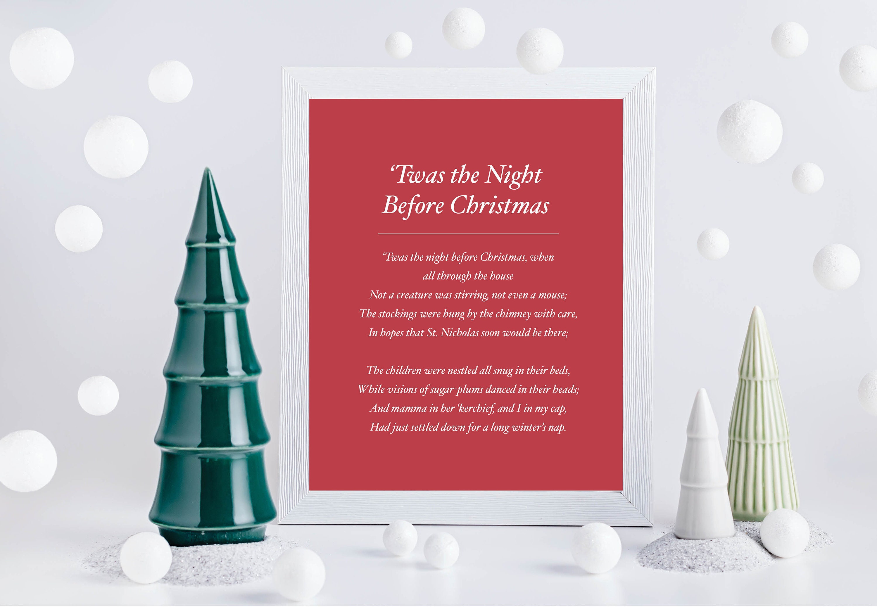 5 Christmas Printable, Twas the Night Before Christmas Printable ...