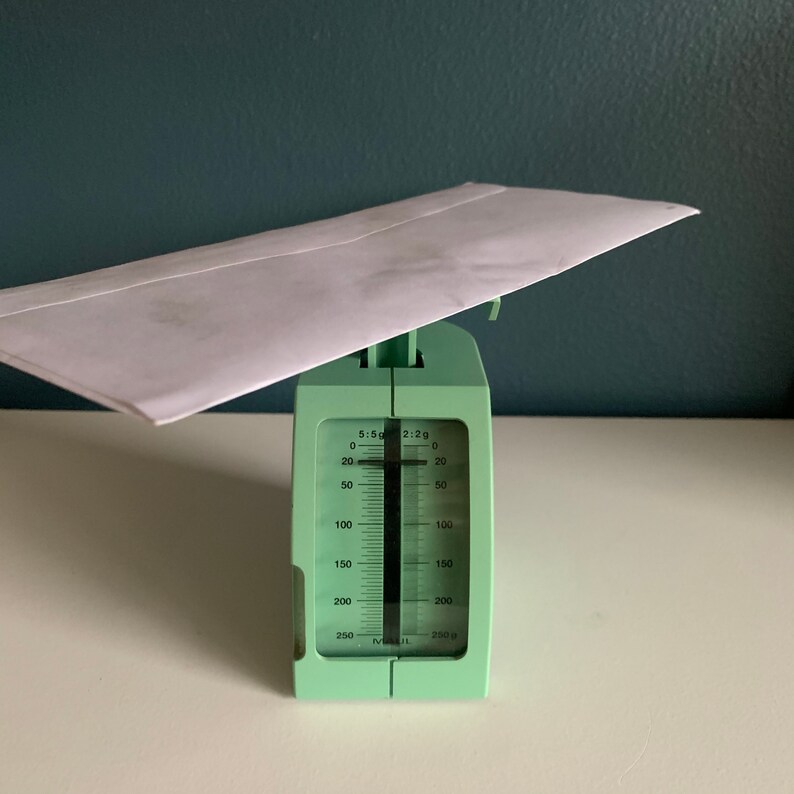 Vintage Modern Maul Plastic Letter Scale Midcentury Modern | Etsy