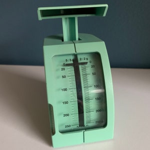 Vintage Modern Maul Plastic Letter Scale | Midcentury Modern Green Mail ...