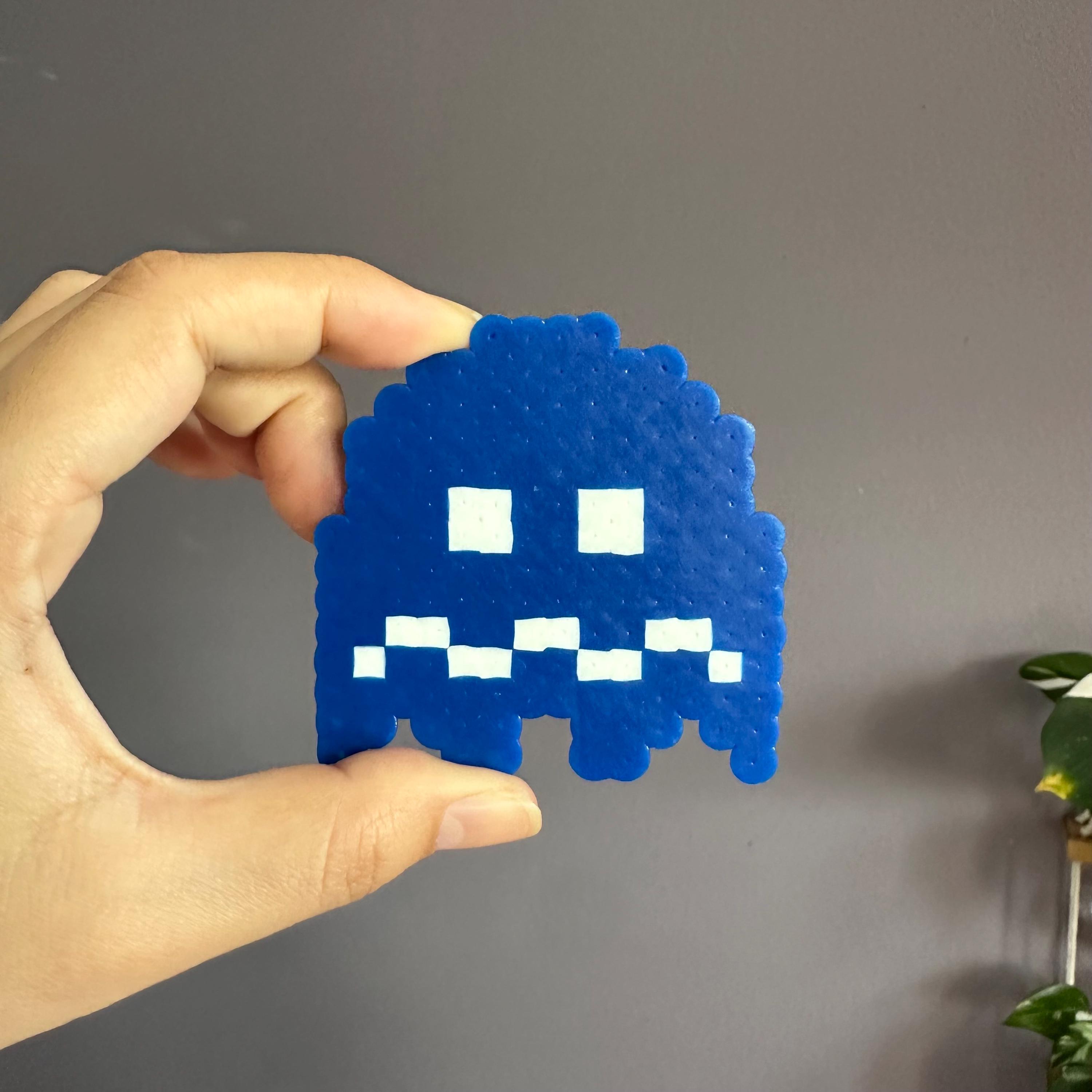 Handmade Pac-man & Ghosts Perler Bead Magnets – Retro Arcade Fridge ...