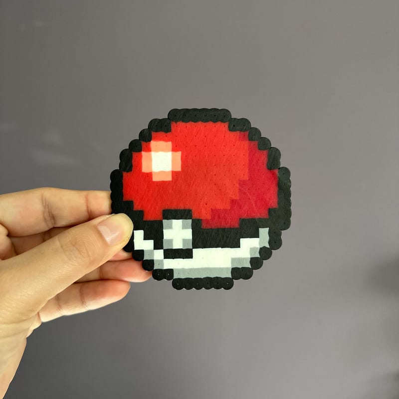 Pokeball Perler Bead - Etsy