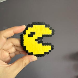 Handmade Pac-man & Ghosts Perler Bead Magnets – Retro Arcade Fridge ...