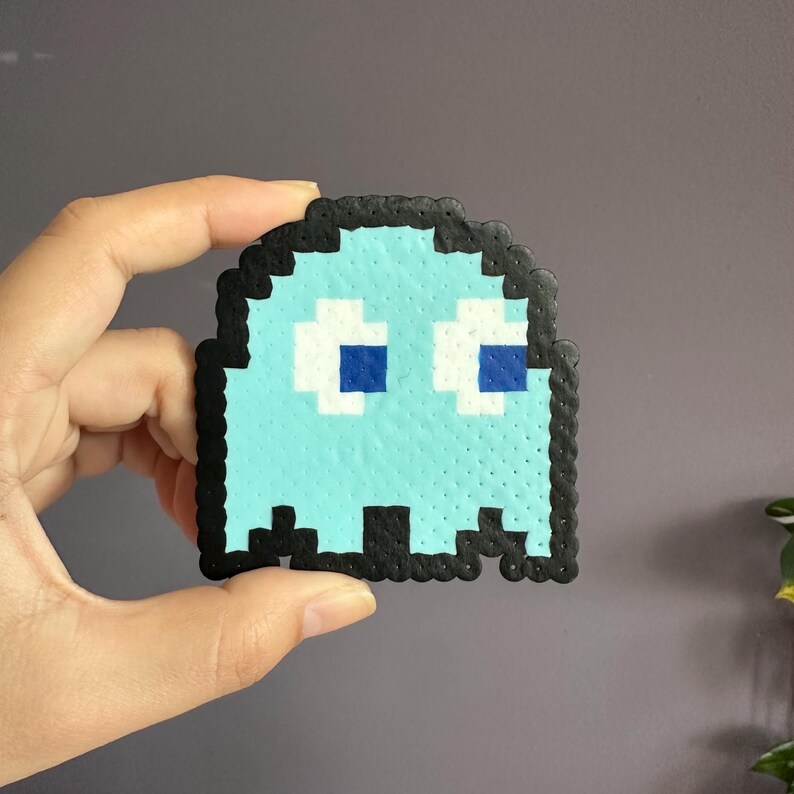Handmade Pac-man & Ghosts Perler Bead Magnets – Retro Arcade Fridge ...