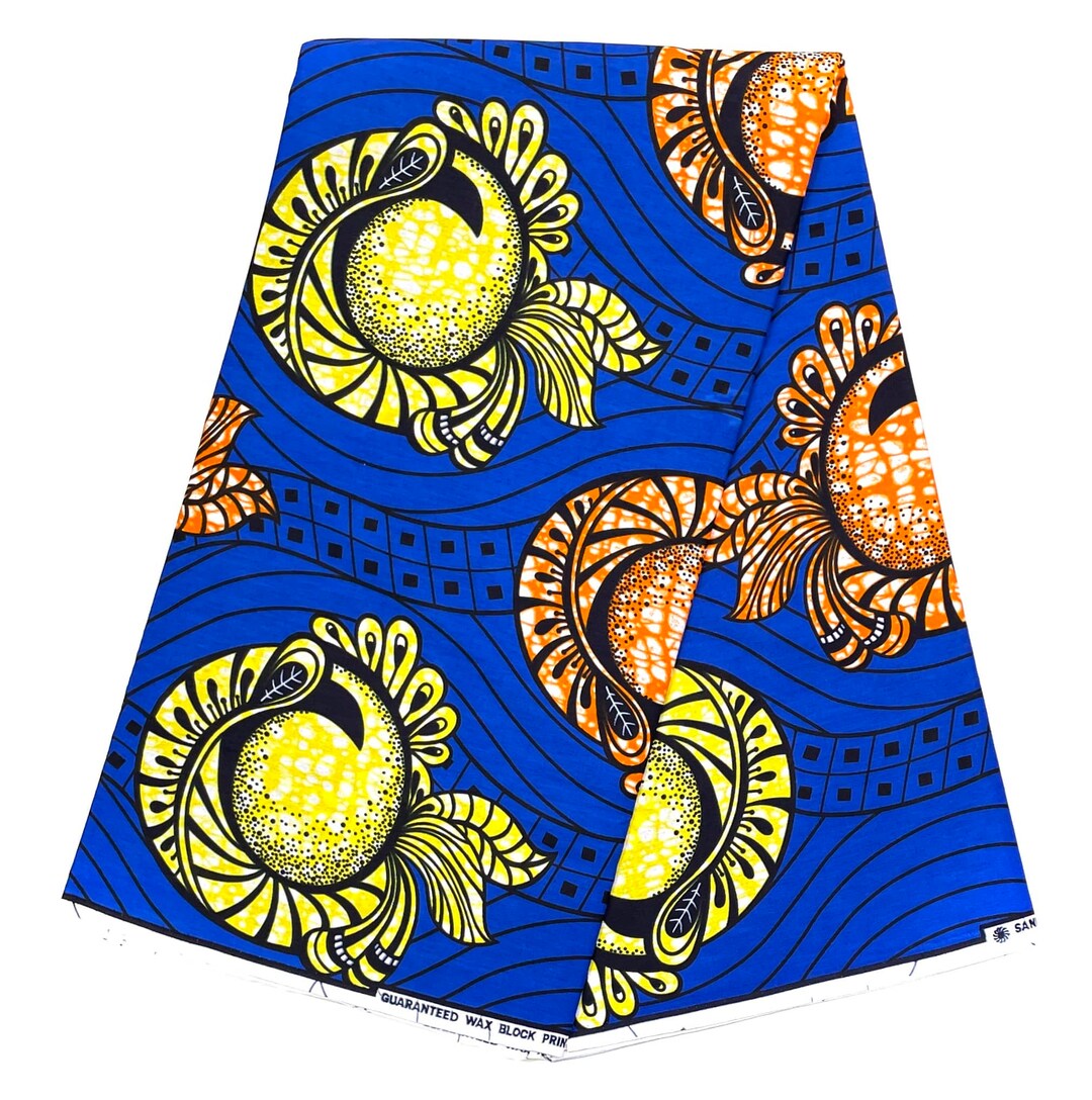 Wax REAL SANHE African Loincloth Fabric Coupon 6 Yards 100% Cotton - Etsy