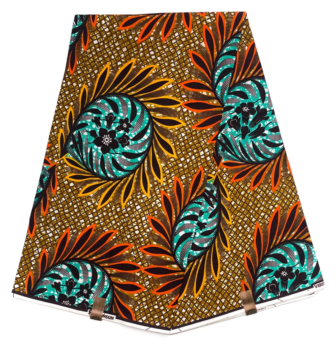 Wax Pagne Tissu Africain HITARGET 100% Coton Coupon 6 Yards HTG177 ...