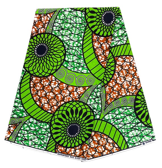 Wax REAL SANHE African Loincloth Fabric Coupon 6 Yards 100% - Etsy
