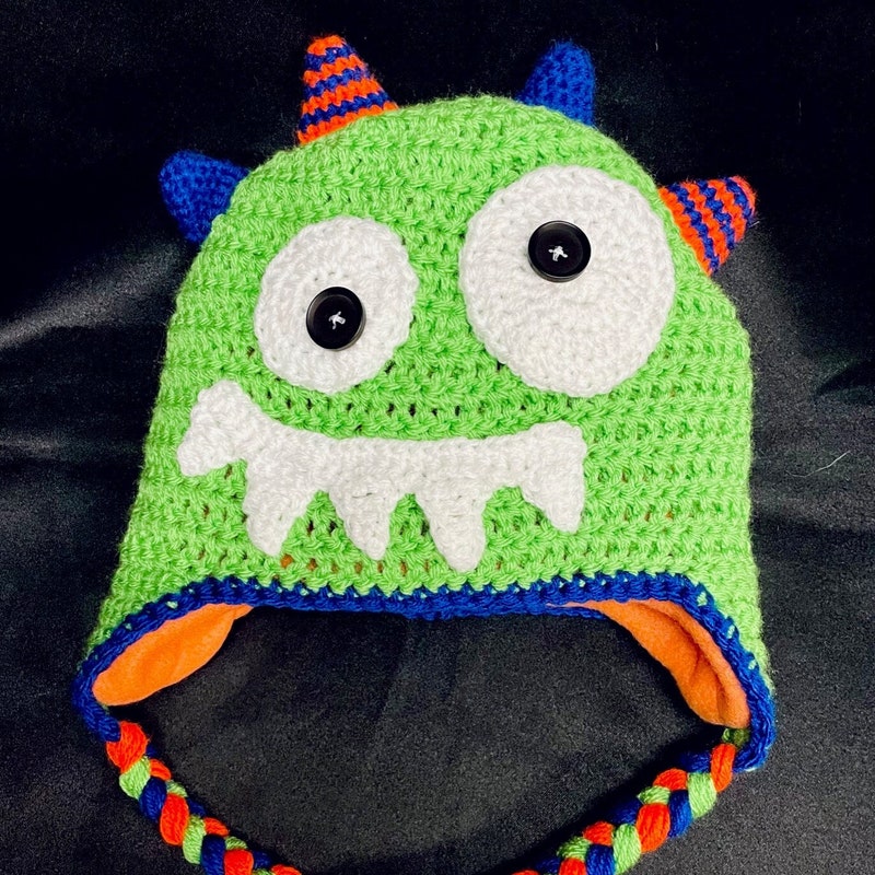 Green Monster Hat - Etsy