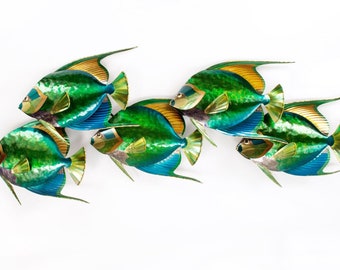 Metal fish wall art | Etsy