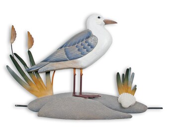 Wood Seagull-seagull-distressed Wood Seagull-nautical Decor-nautical ...
