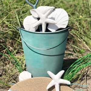 Beach Bucket of Shells Metal Wall Art CW481 - Etsy