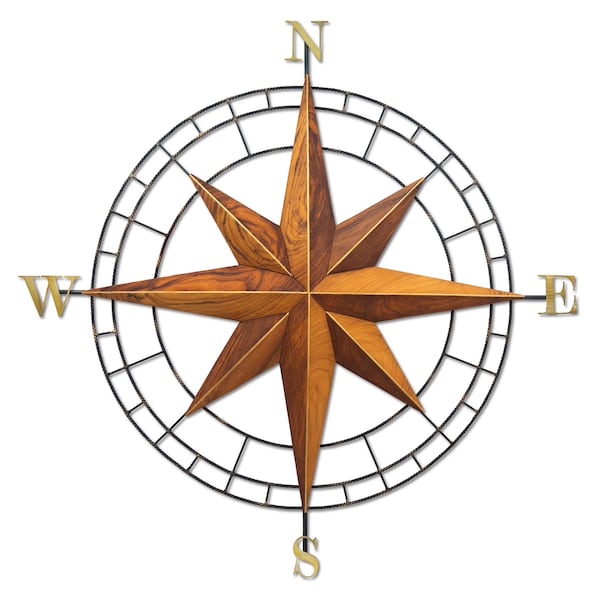 Metal Compass Rose - Etsy
