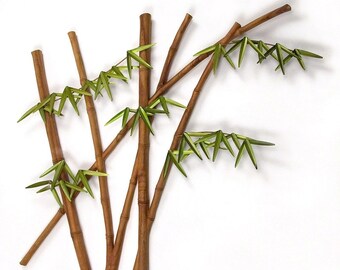 Metal Bamboo Wall Art - Etsy