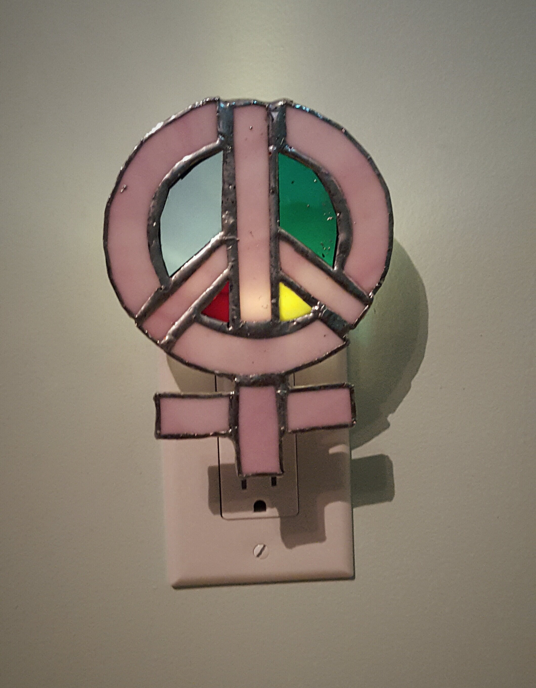 Peace/female Gender Sign Window Hang or Night Light - Etsy