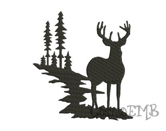 Forest embroidery | Etsy