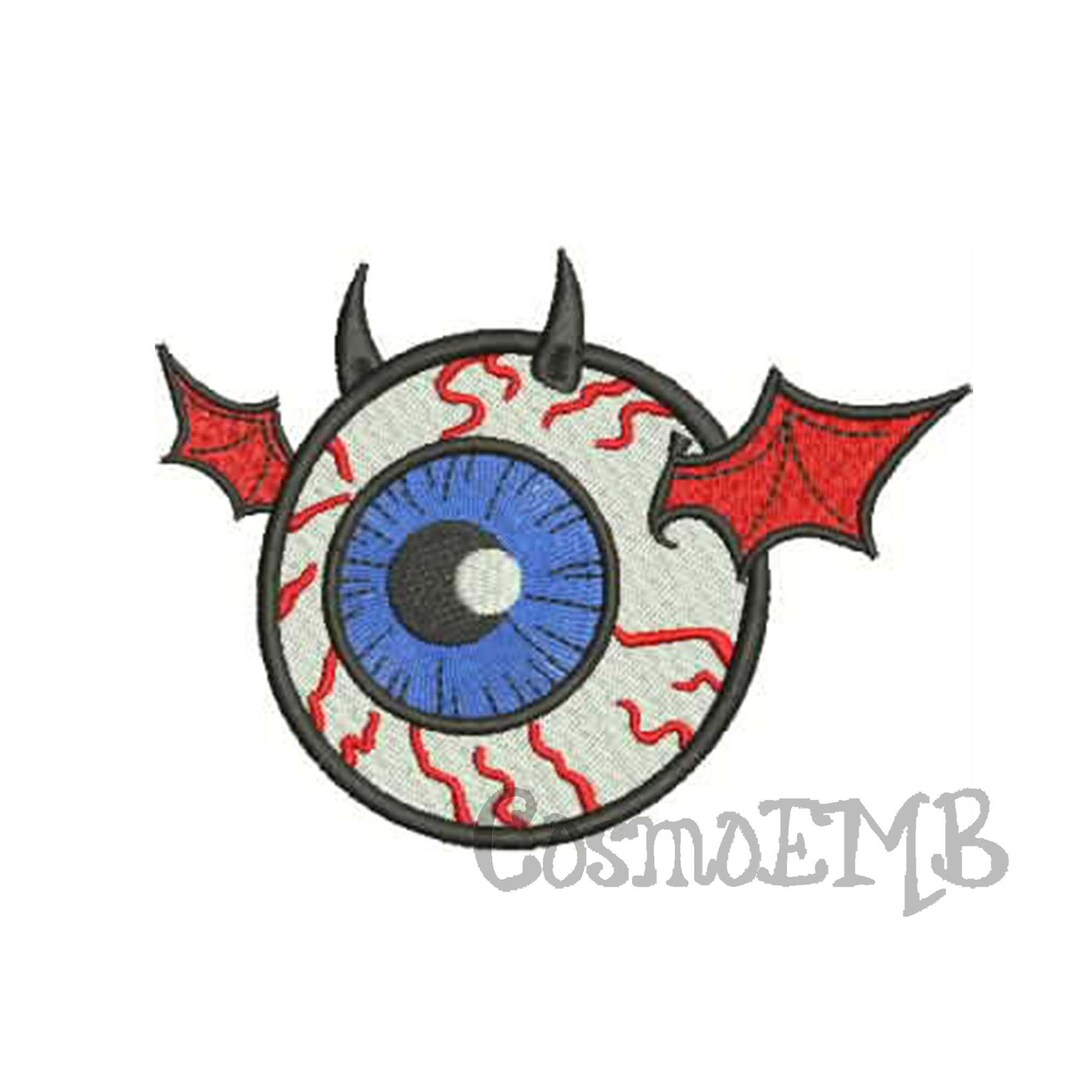 5 Size Evil Eye Embroidery Design Machine Embroidery - Digital INSTANT ...