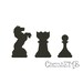 4 Size Chess Piece Silhouette Embroidery Design Machine Embroidery ...
