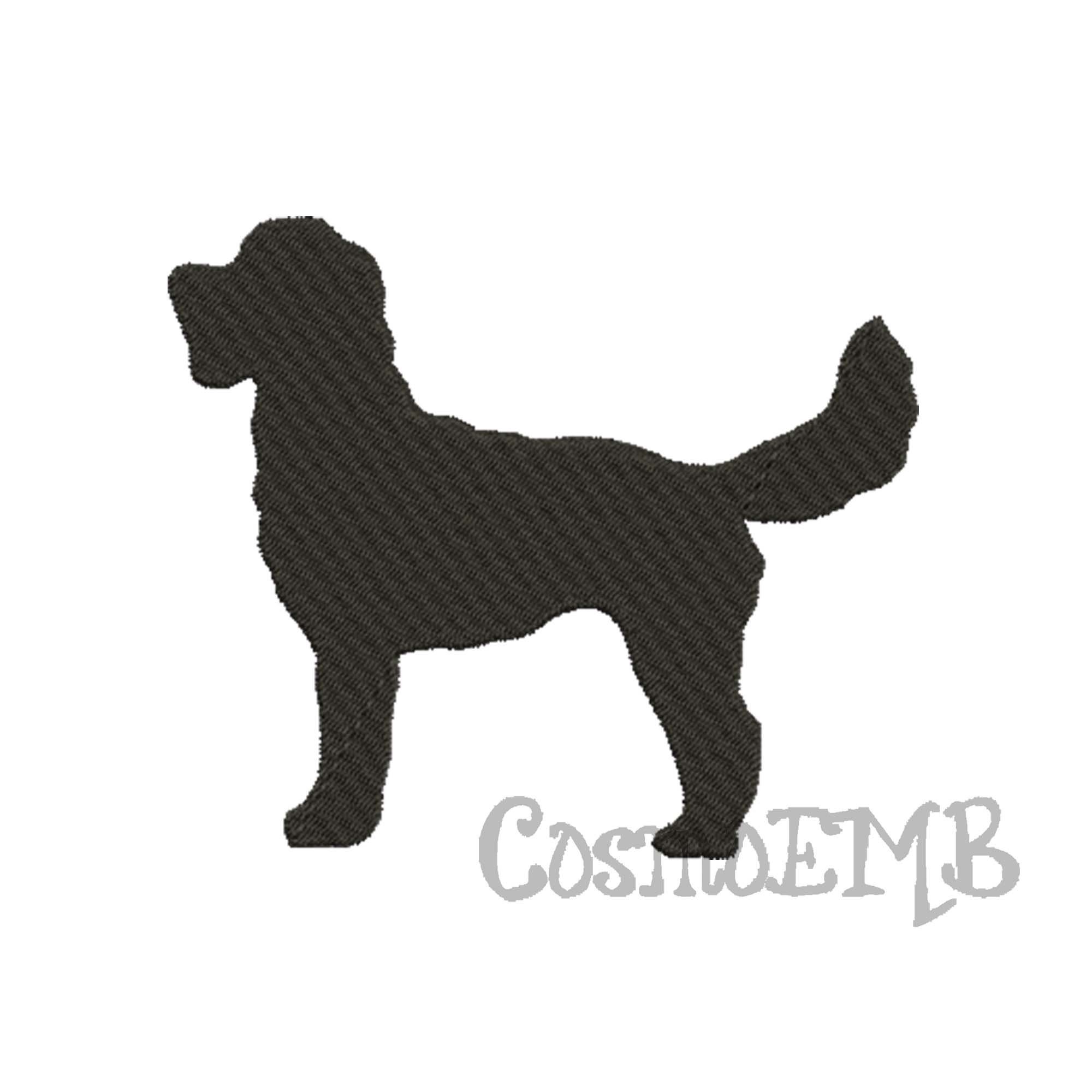 8 Size Labradoodle Silhouette Embroidery design Machine | Etsy