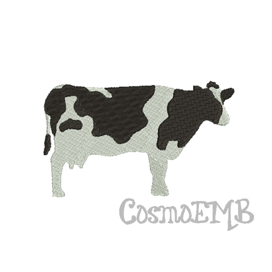 7 Size Cow Embroidery Design Machine Embroidery - Digital INSTANT ...