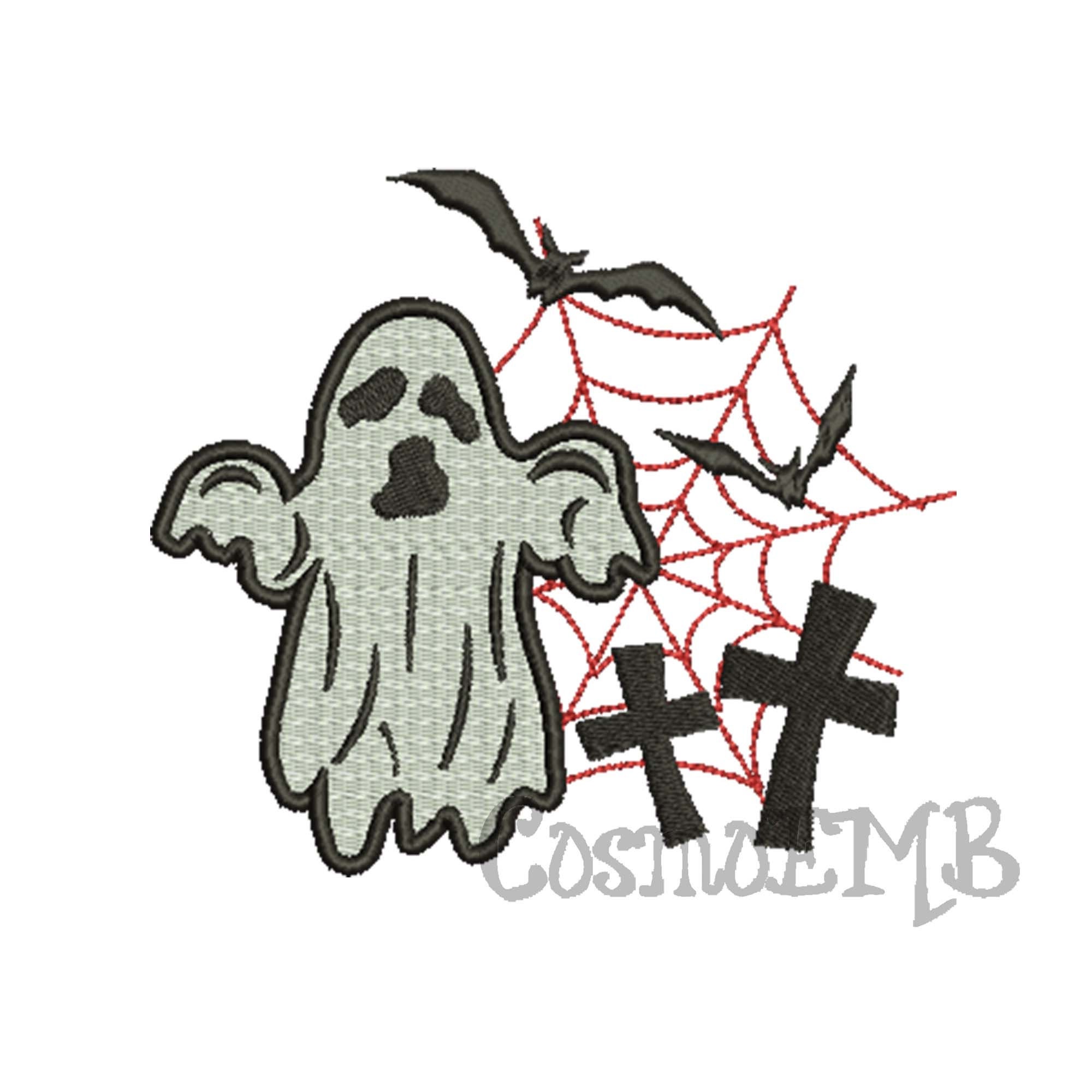 7 Size Halloween Ghost Embroidery design Machine Embroidery | Etsy
